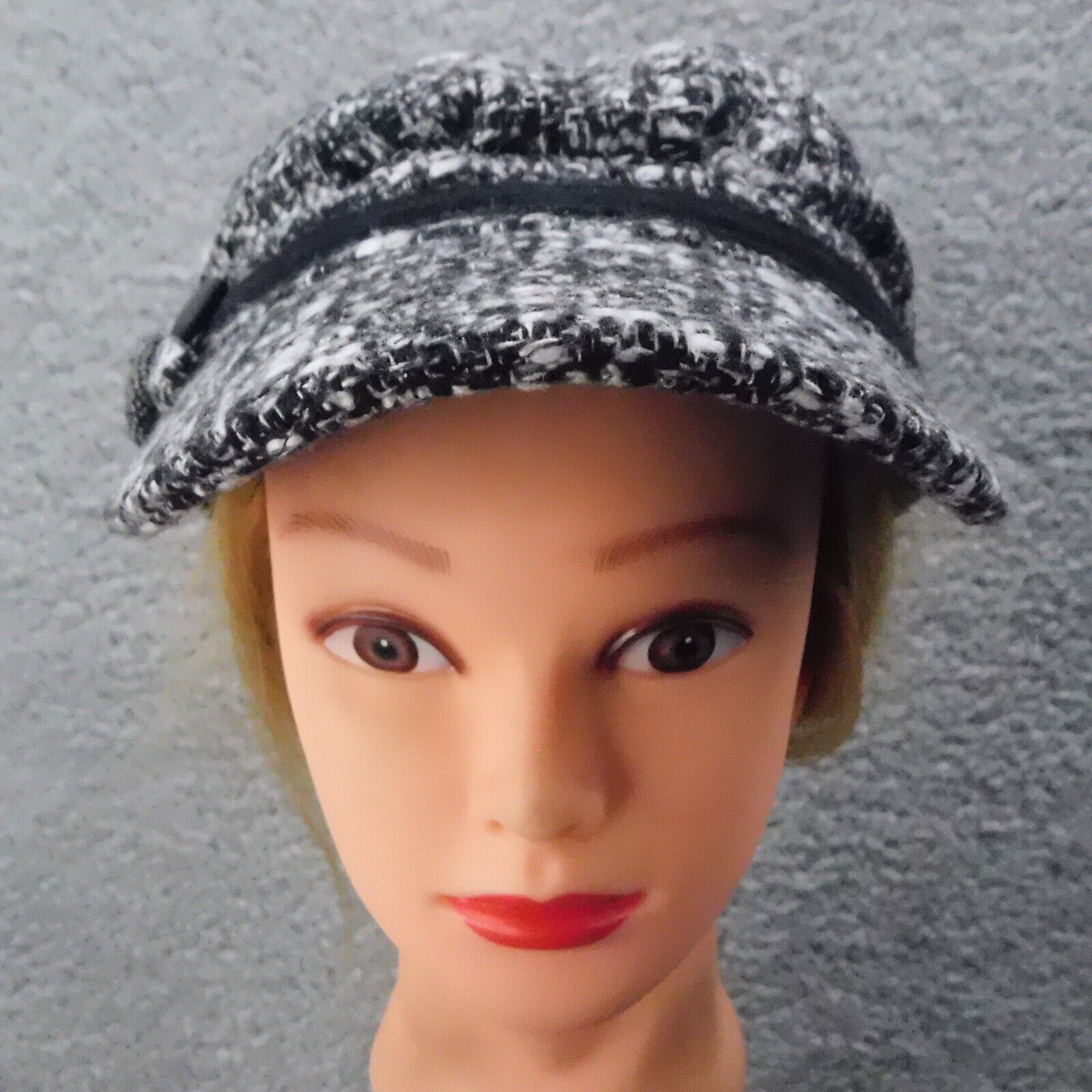Blend KATE LANDRY Womens Hat Baker Boy Cabbie Cap Stylish Tweed Twill ...