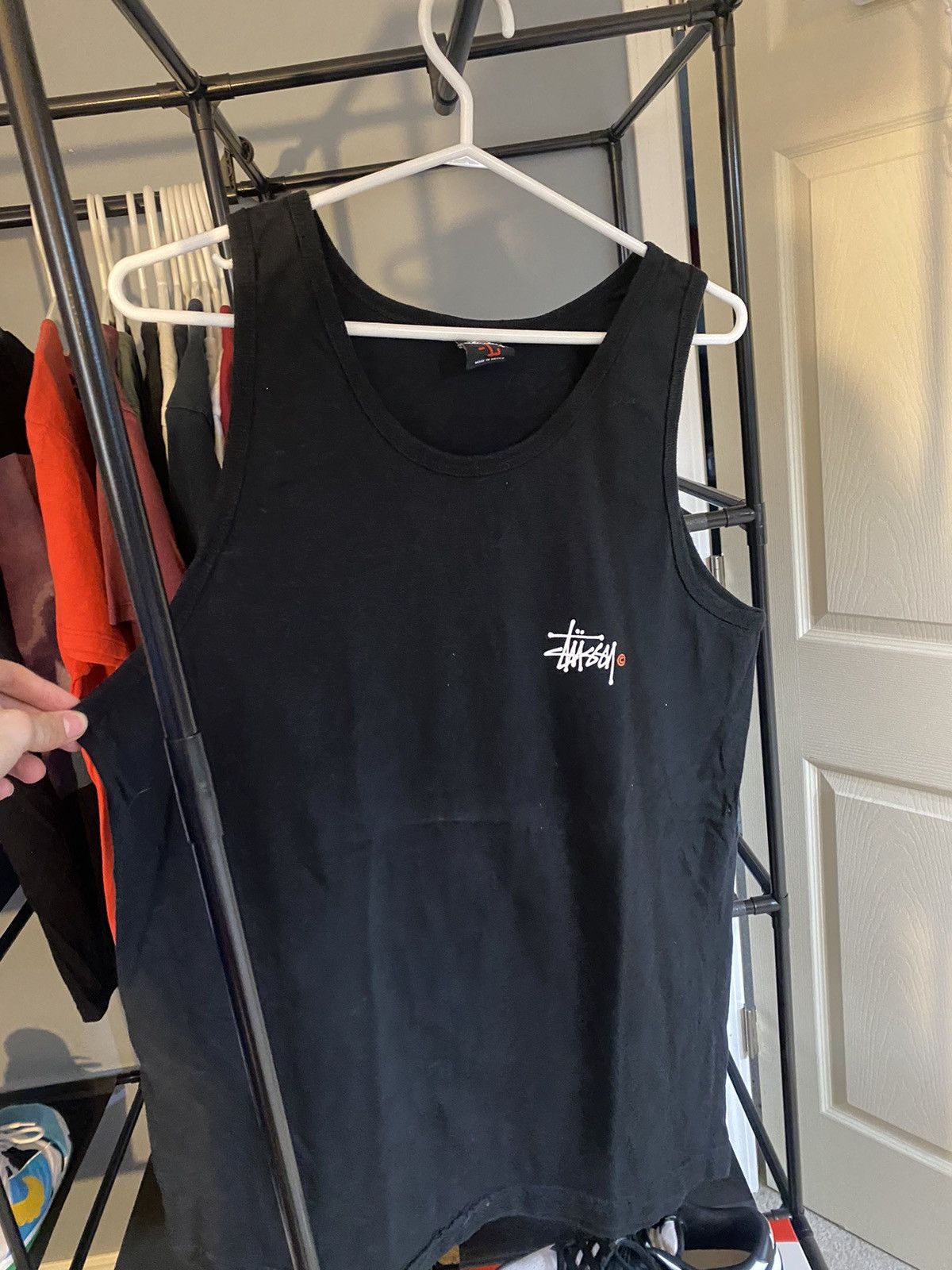 Stussy × Vintage Stussy C Sleeveless Shirt | Black | Grailed
