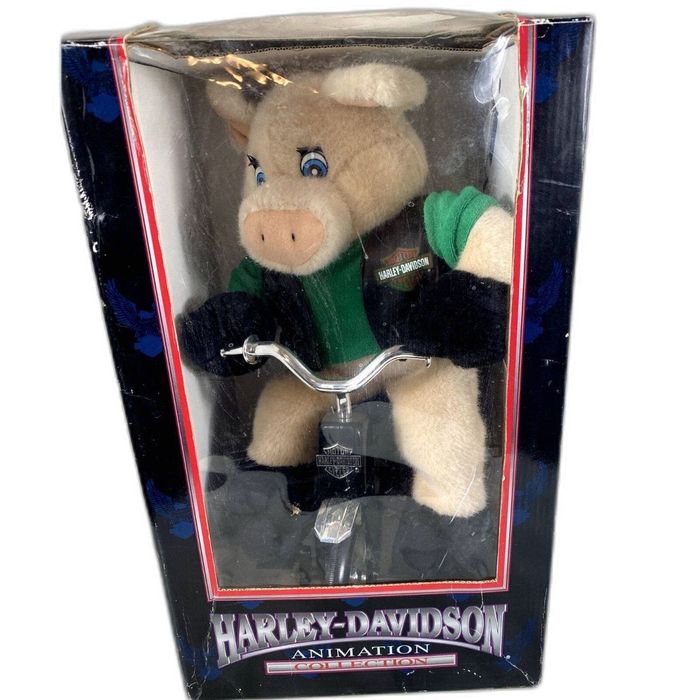 Harley Davidson Vintage NEW 1999 Harley Davidson Plush Hog Riding ...