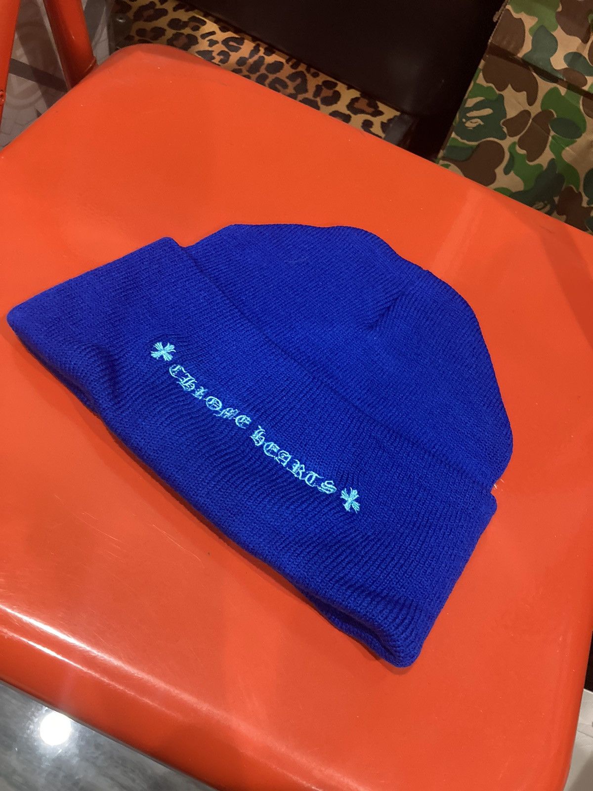 Chrome Hearts Chrome hearts Tiffany blue triple cross beanies | Grailed