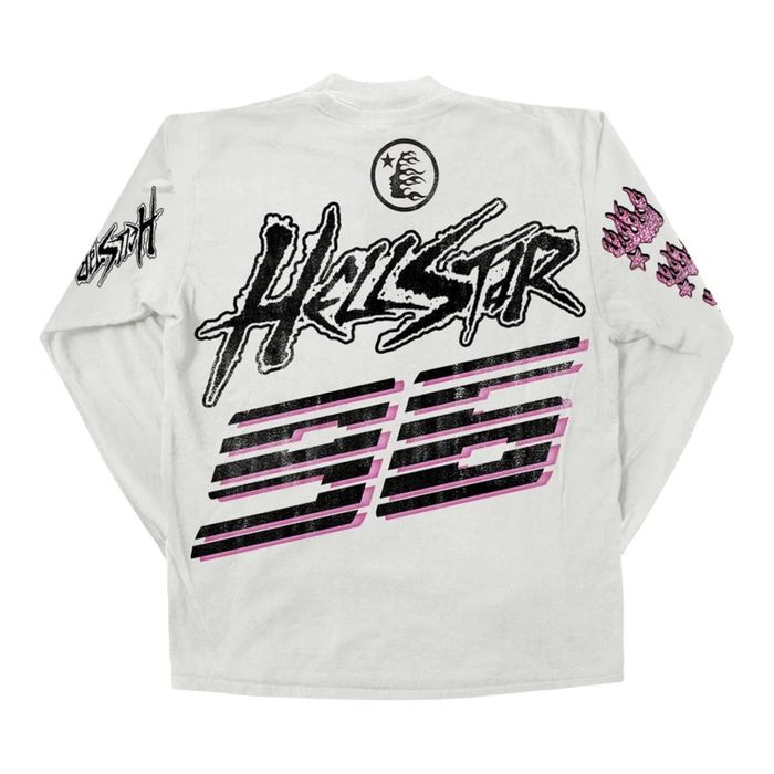HELLSTAR Hellstar Studios Brain Racer Long Sleeve Tee Shirt Off White ...