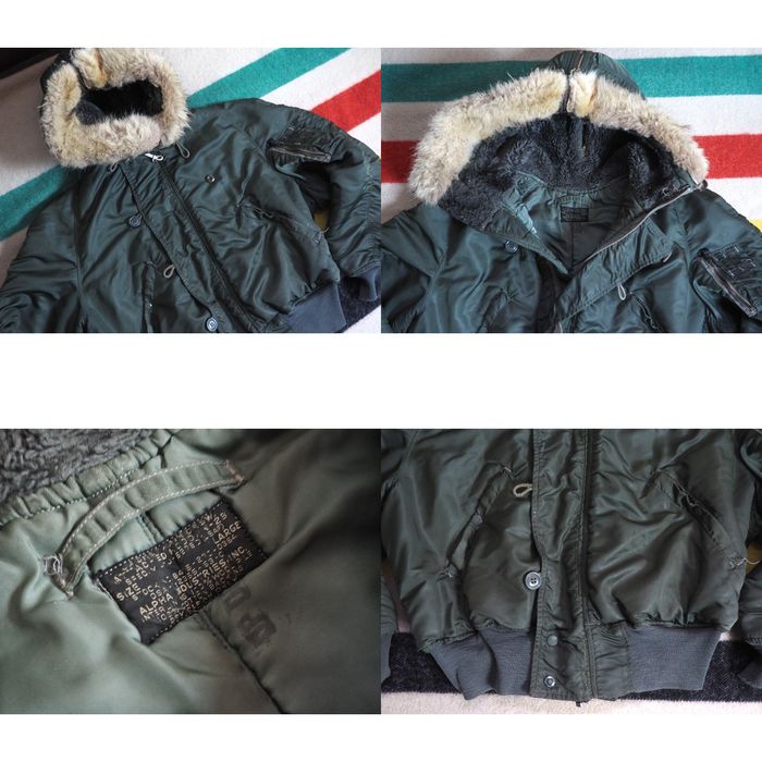 Alpha Industries VTG 60s Alpha Industries Air Crew N-2B Coyote Fur Bomber Military Jacket Mens L ...