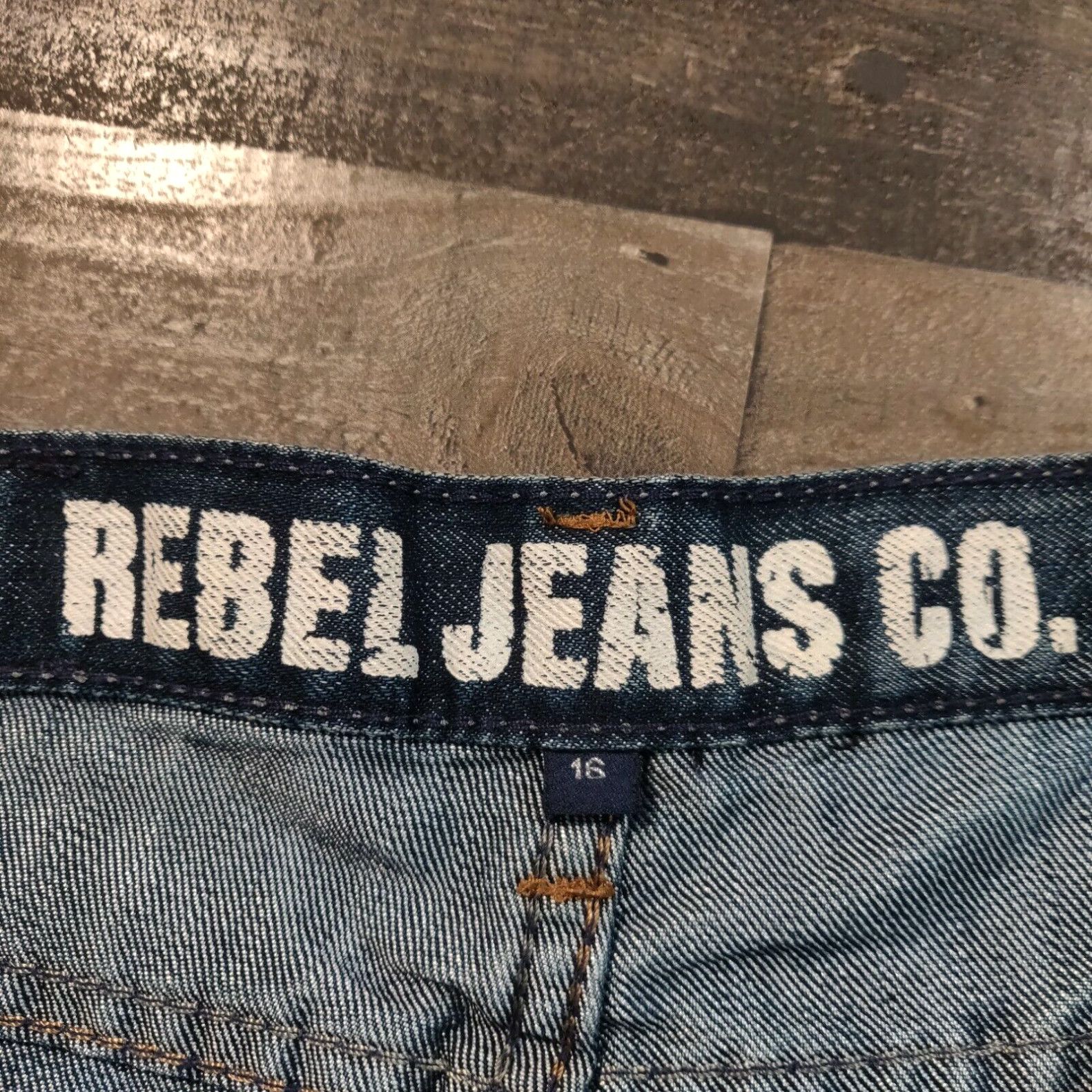 Vintage Rebel Jeans Boys 16 Mid-Rise Straight Slim Fit 5-Pockets Rinse ...