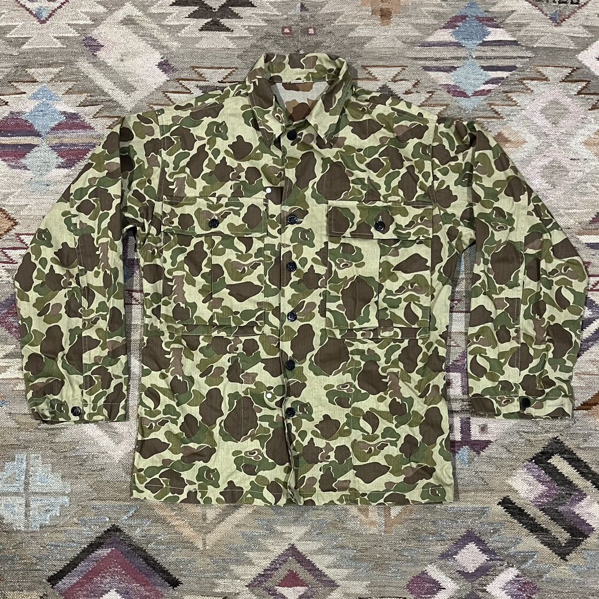 Vintage WWII M42 HBT Frogskin Jungle Shirt Harringbone Reproduction ...