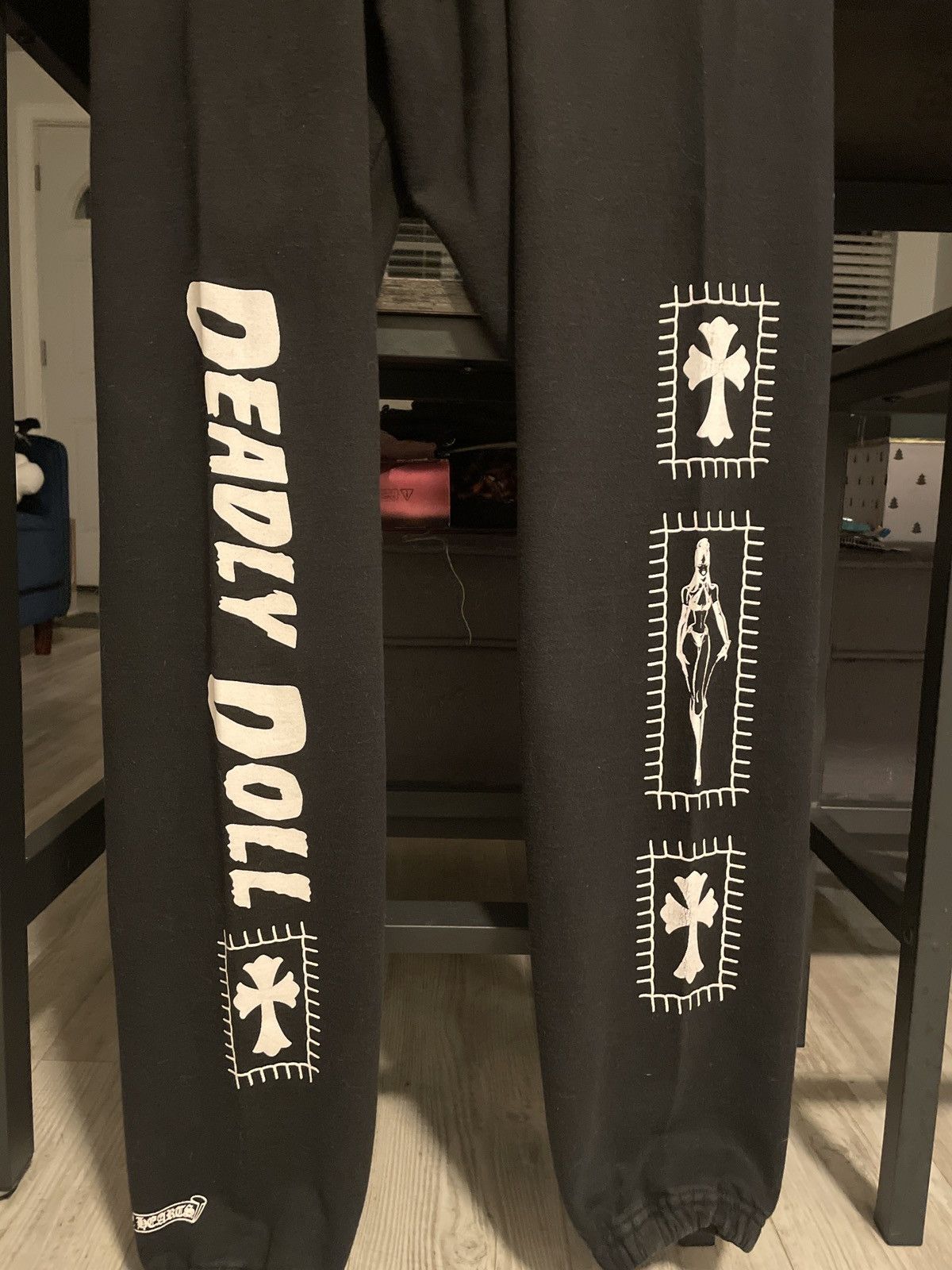 Chrome Hearts Deadly doll sweatpants | Grailed