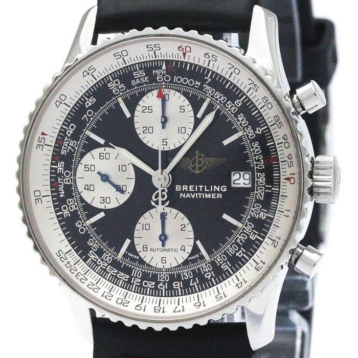 Breitling Polished BREITLING Old Navitimer Steel Automatic Mens Watch ...