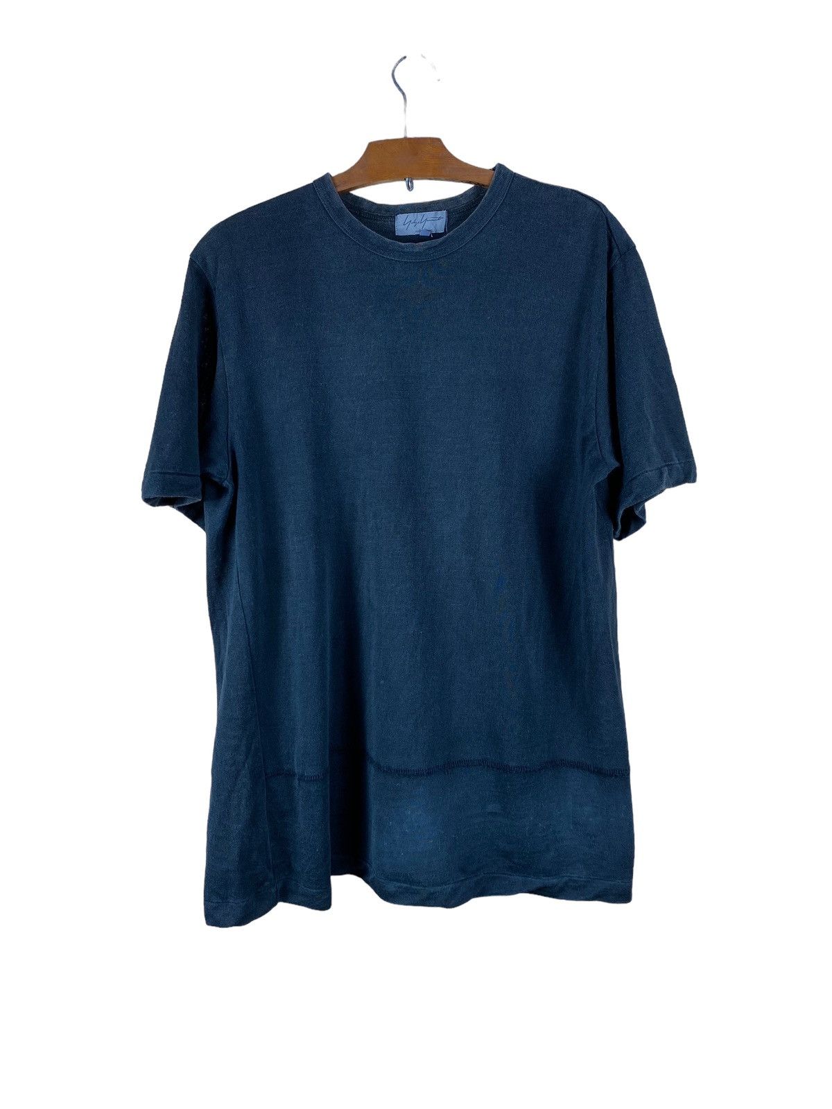 Yohji Yamamoto VINTAGE ICONIC YOHJI YAMAMOTO SIGNATURE RAMIE RAMIE TEE ...