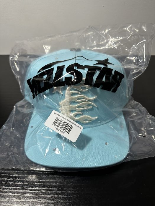 HELLSTAR Hellstar Rhinestone Snapback (Baby Blue) | Grailed