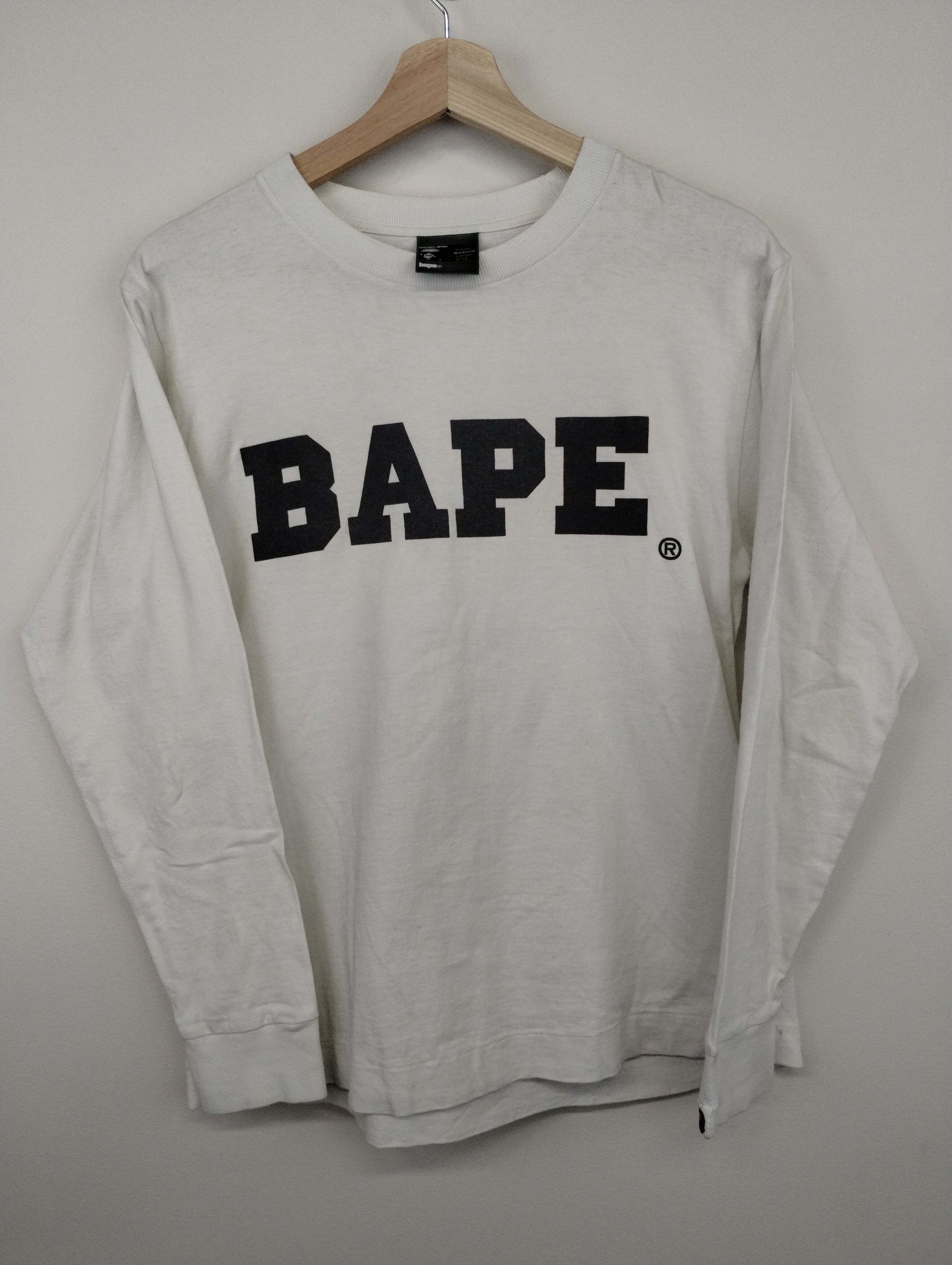 Bape Bape Nigo Era Spellout Longsleeve Tee | Grailed