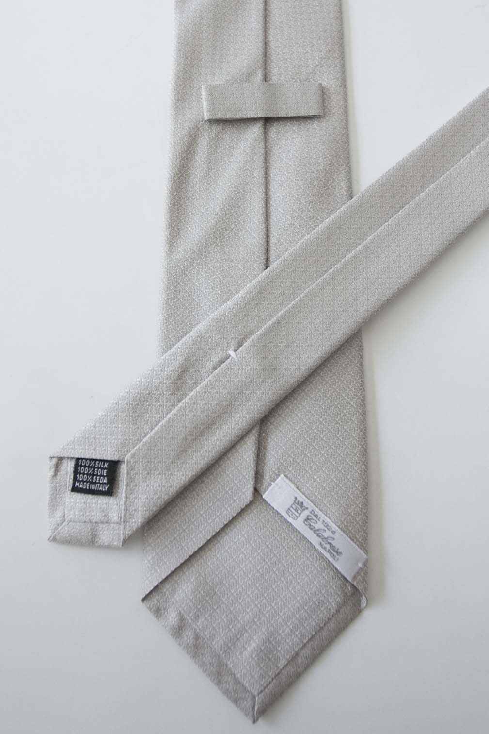 Calabrese Calabrese Napoli Dal 1924 Tie Silk Made in Italy Pale Gray ...