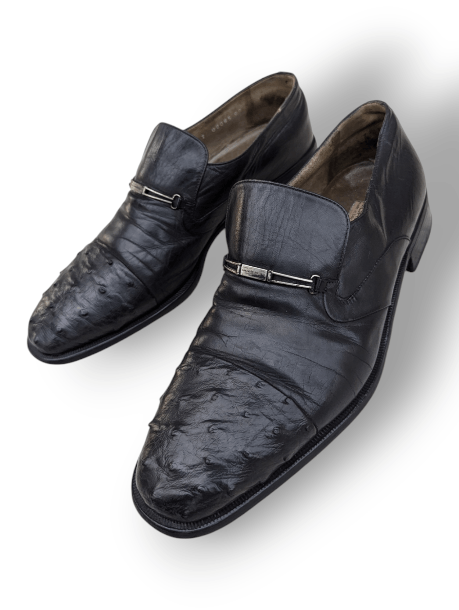 Moreschi × Vintage Rare Vintage Moreschi Ostrich Formal Shoes Made in ...