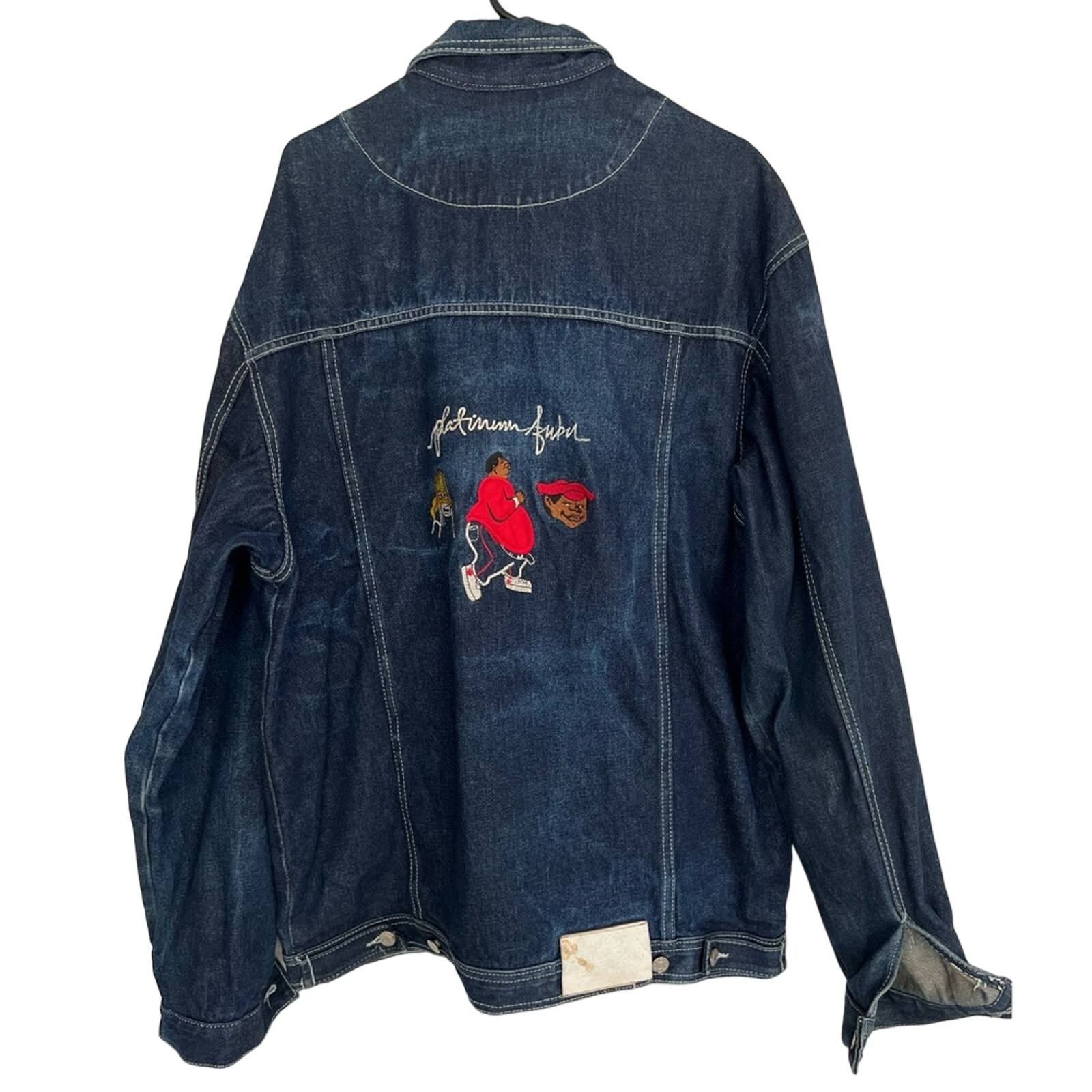 Fubu RARE Vintage 90s Platinum Fubu Fat Albert Jean Jacket USA | Grailed