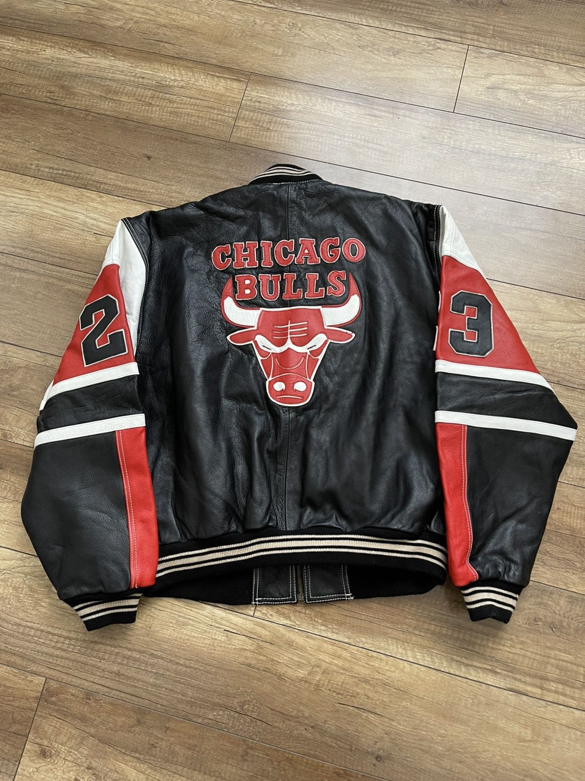 NBA × Vintage Chicago Bulls Vintage NBA Leather Bomber Jacket 90s | Grailed