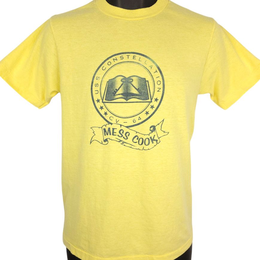 Anvil Vintage USS Constellation CV-64 T Shirt Mens Size Small 80s US ...