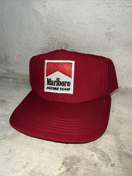 Vintage VTG 90s Marlboro Cigarettes Racing Usa made Snapback Hat | Grailed