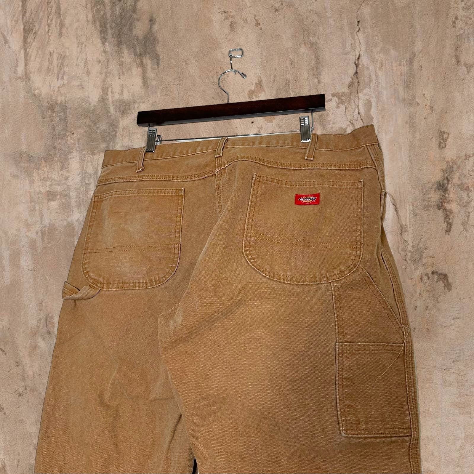 Vintage Dickies Carpenter Pants Desert Tan Canvas Relaxed Red Label ...