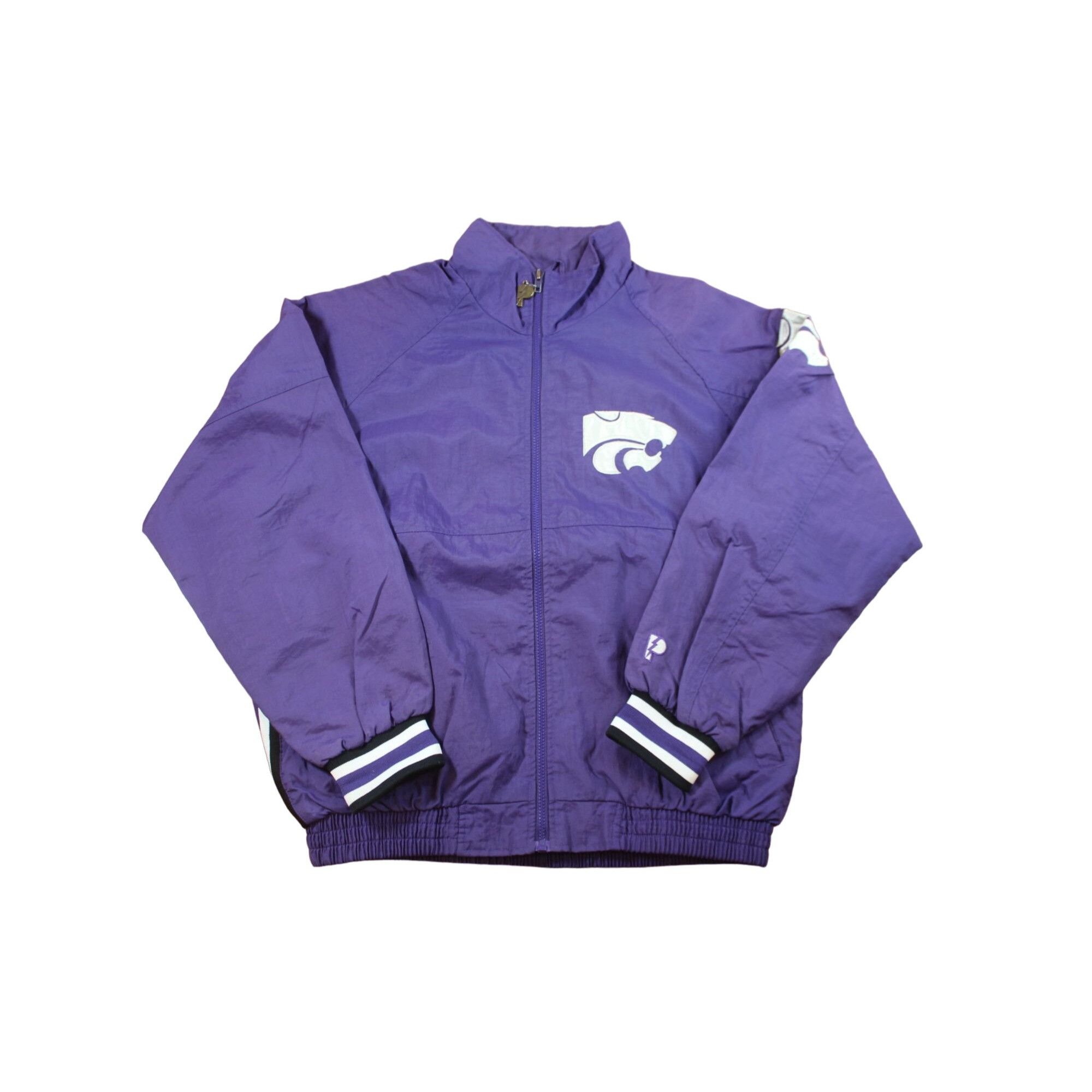 Pro Player Vintage Kansas State Wildcats Full Zip Bomber Track Jacket ...