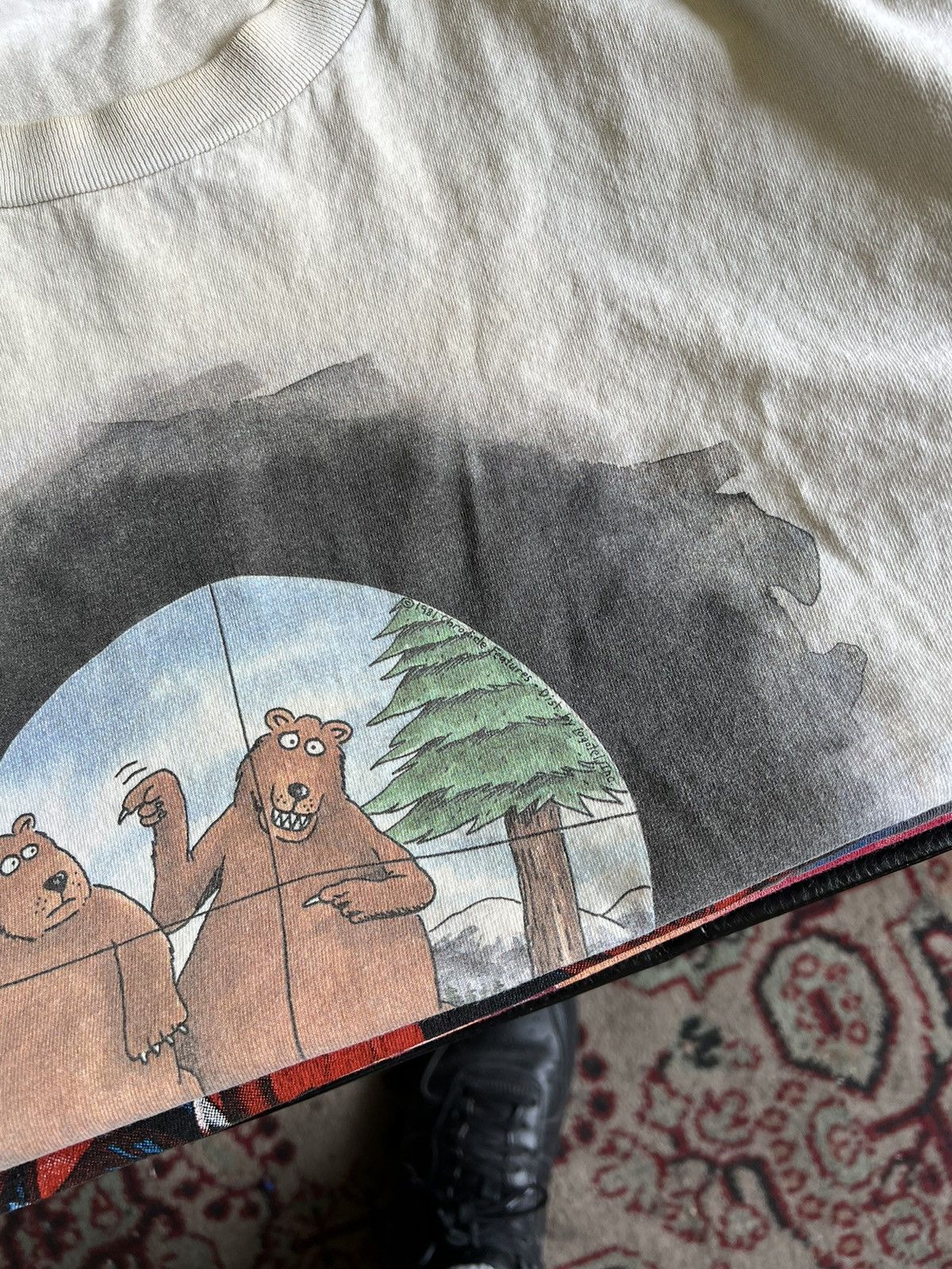Animal Tee × Art × Vintage 1981 The Far Side Gary Larson Bears Bullseye ...
