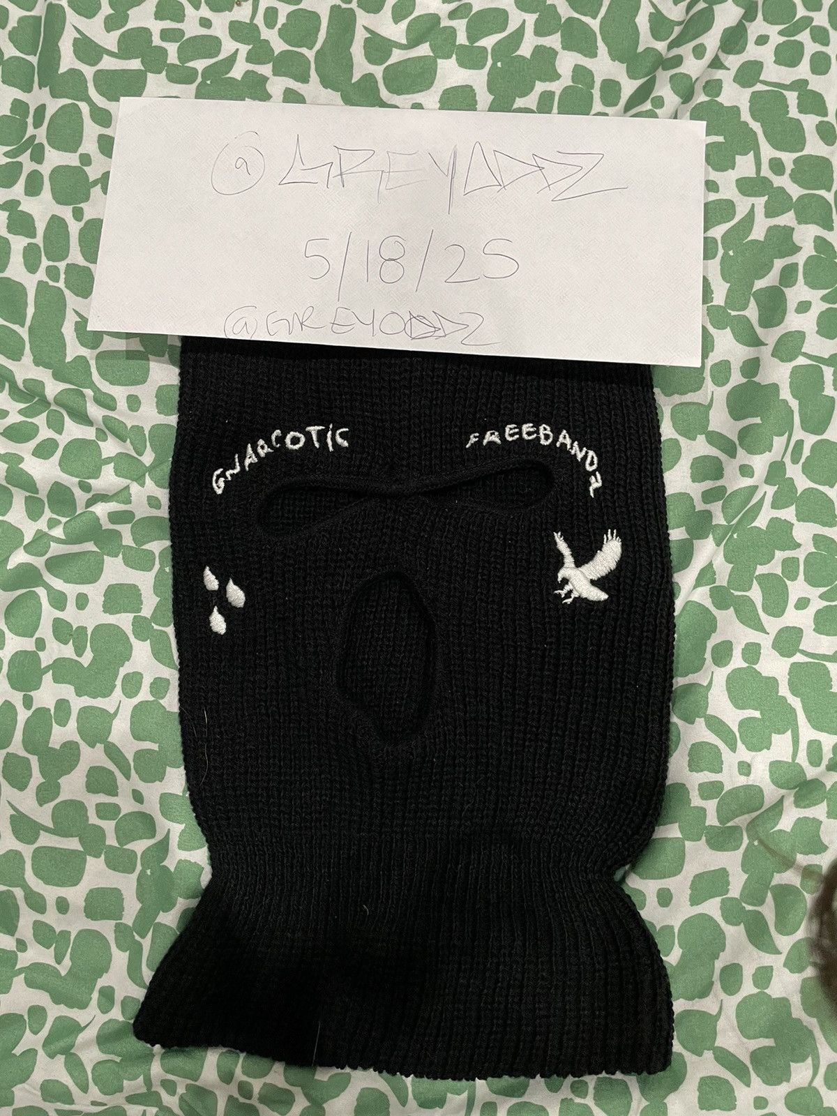 Freebandz × G59 Records × Gnarcotic Gnarcotic Freebandz Ski Mask | Grailed