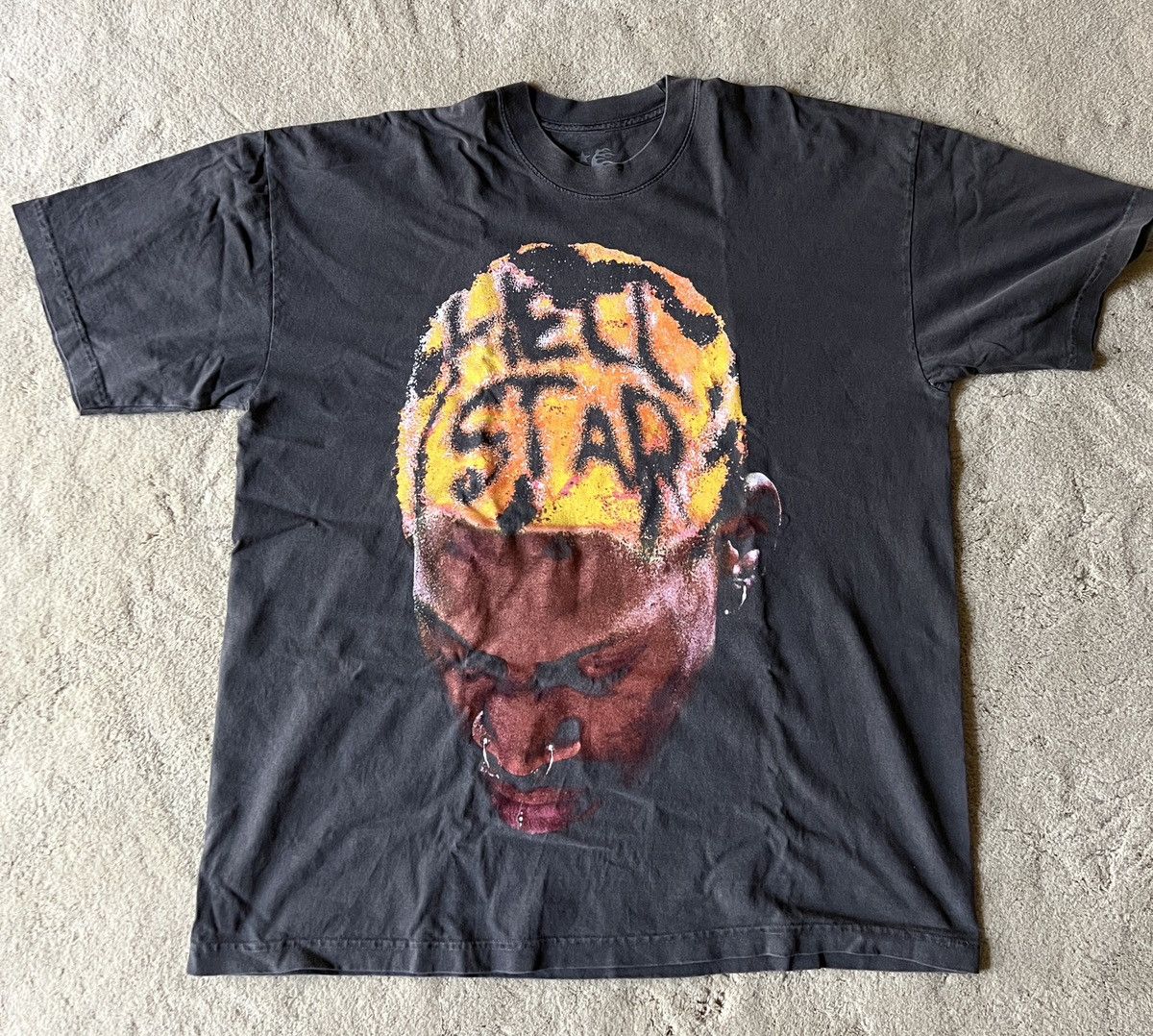 HELLSTAR Hellstar Rodman Bad Boy Orange Tee | Grailed