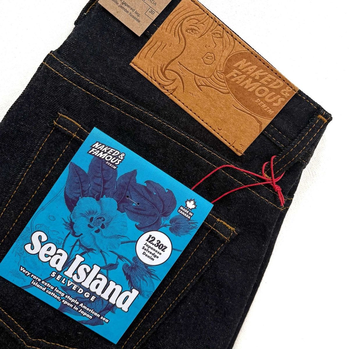 Naked & Famous NWT Naked & Famous Weird Guy Sea Island Selvedge Denim ...