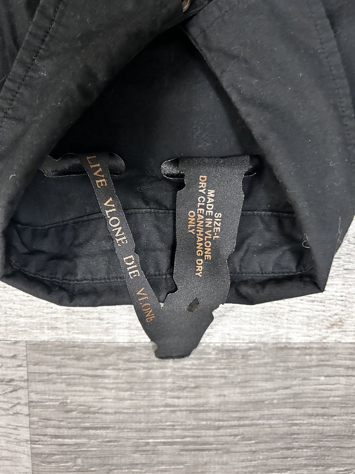 Vlone “Real men wear black “ Vlone button up | Grailed