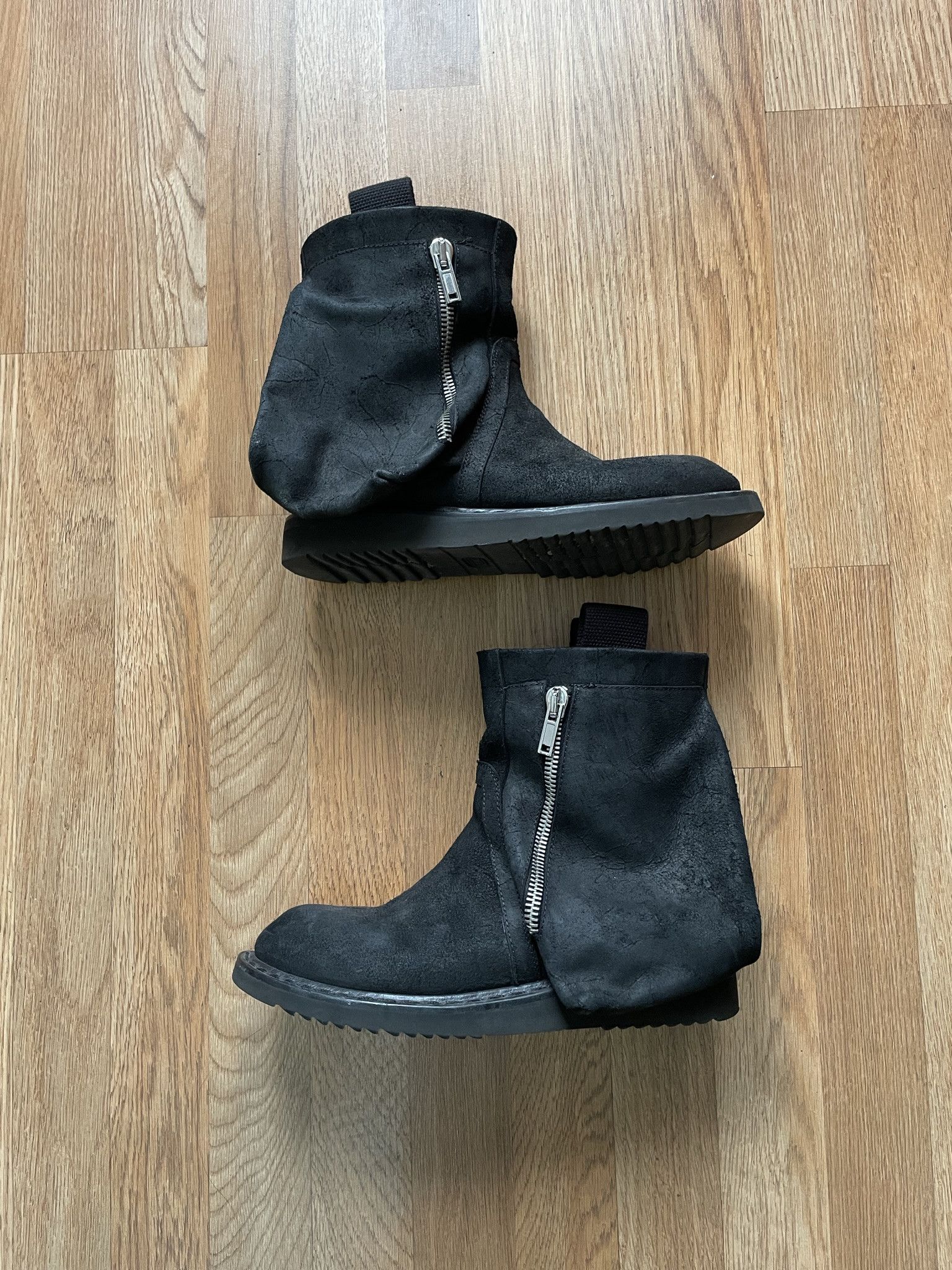 Rick Owens SS12 Rick Owens Blistered Lamb Desert Engineer Boots | Grailed