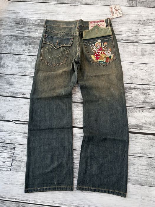 True Religion NEW Vintage Flared Baggy Fit True Religion Jeans 90s ...