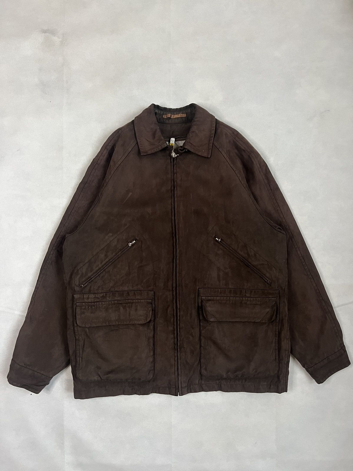 Archival Clothing × Bomber Jacket × Japanese Brand Element Of Simple Life Japanese Suede Jacket ...