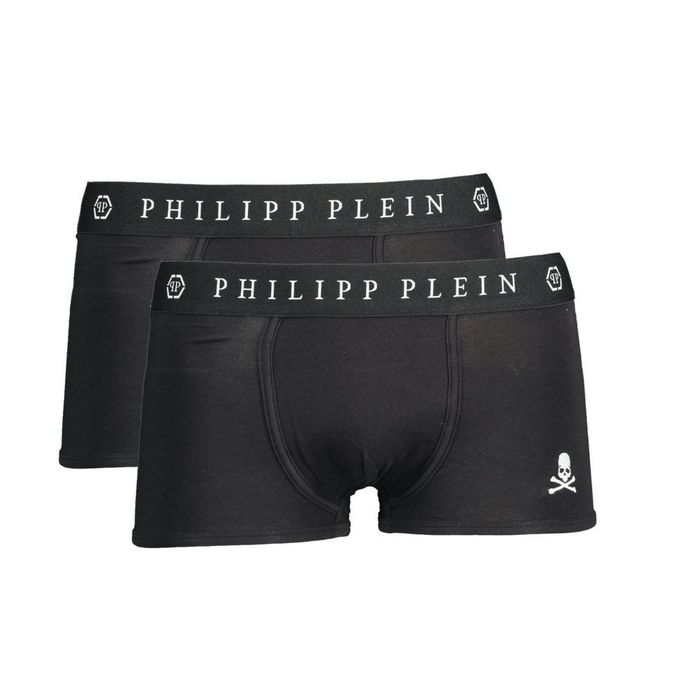 Philipp Plein Philipp Plein Elegant Black Elasticized Boxer Duo | Grailed