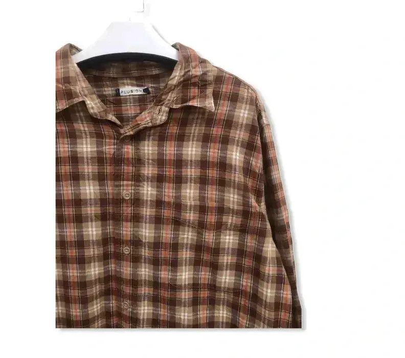 Flannel × Plus One Clothing × Streetwear Plus One Plaid Tartan Flannel ...