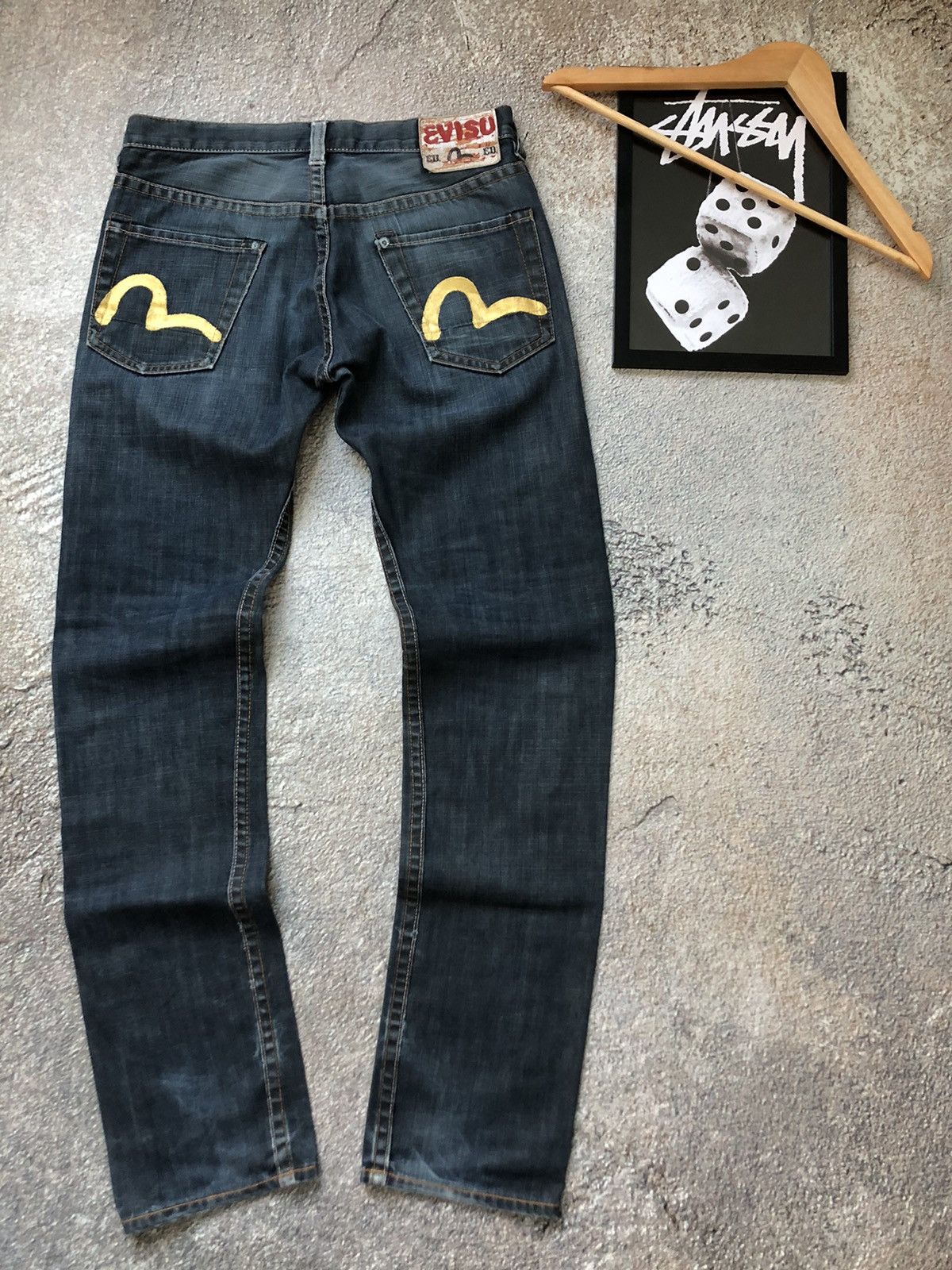 Evisu × Japanese Brand × Vintage Vintage denim pants EVISU ️DROP PANTS ️ | Grailed