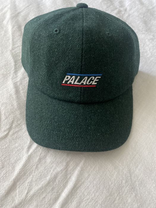 Palace Palace Wool Green Baseball Cap | Grailed