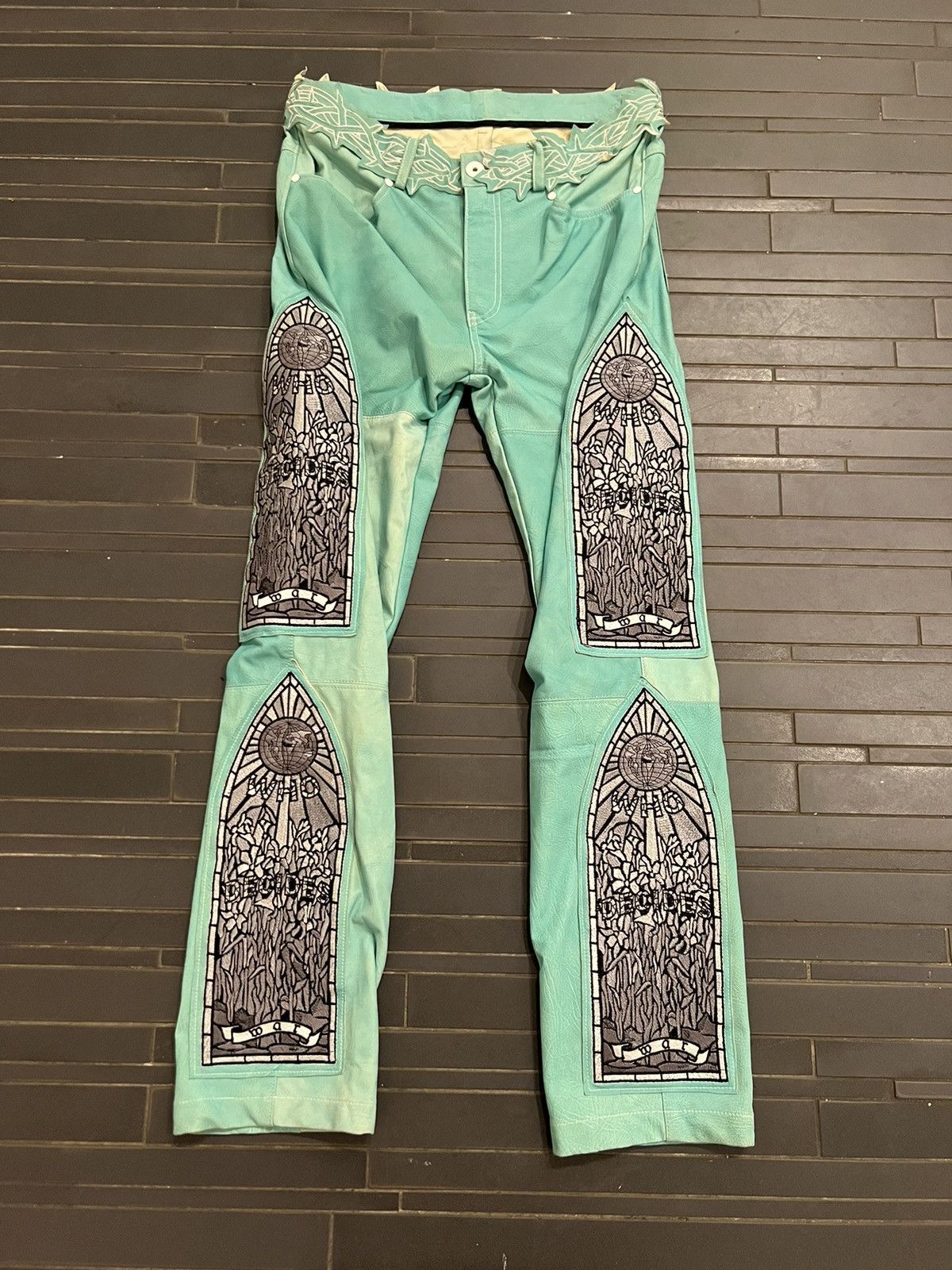 Ev Bravado × Who Decides War 1o1 WDW RUNWAY LEATHER PANTS | Grailed