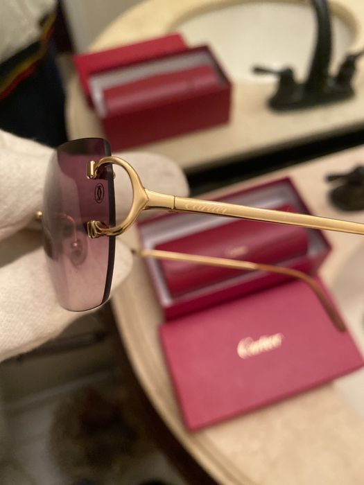 Cartier Cartier c decor sunglasses gold frames | Grailed