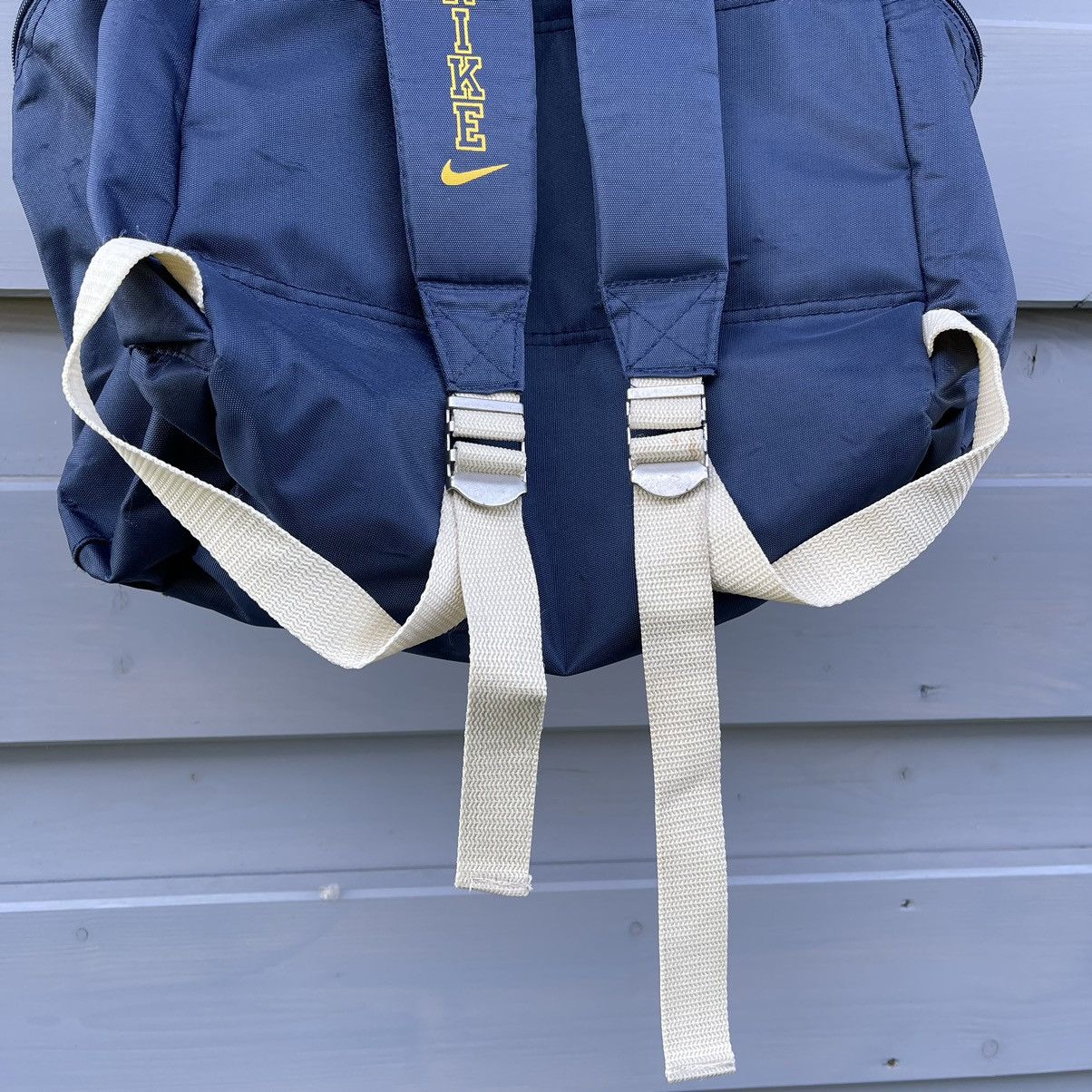 Nike × Streetwear × Vintage 90s Nike Backpack Spellout bag swoosh ...