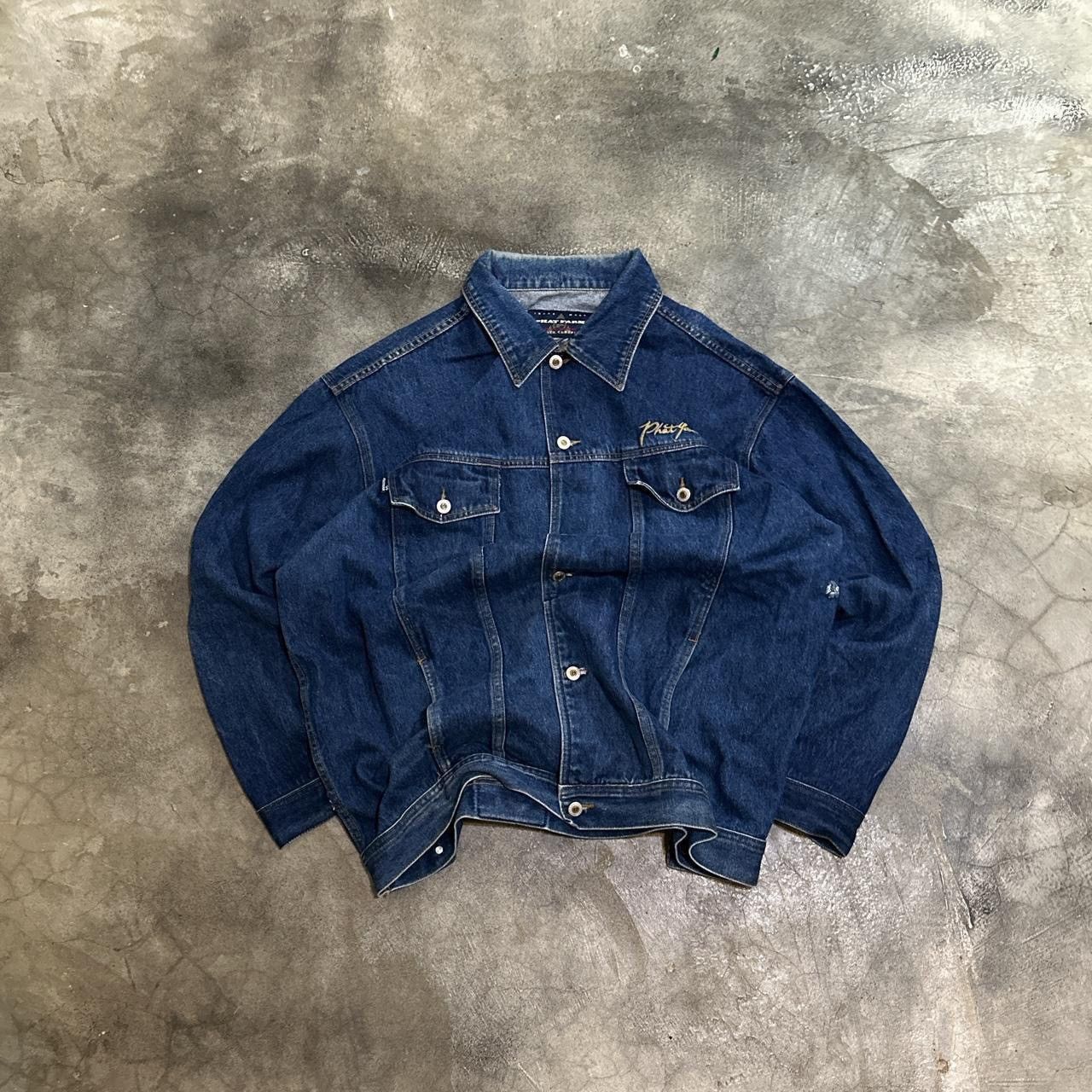 Phat Farm × Streetwear × Vintage Vintage 90's Phat Farm Denim Jacket ...