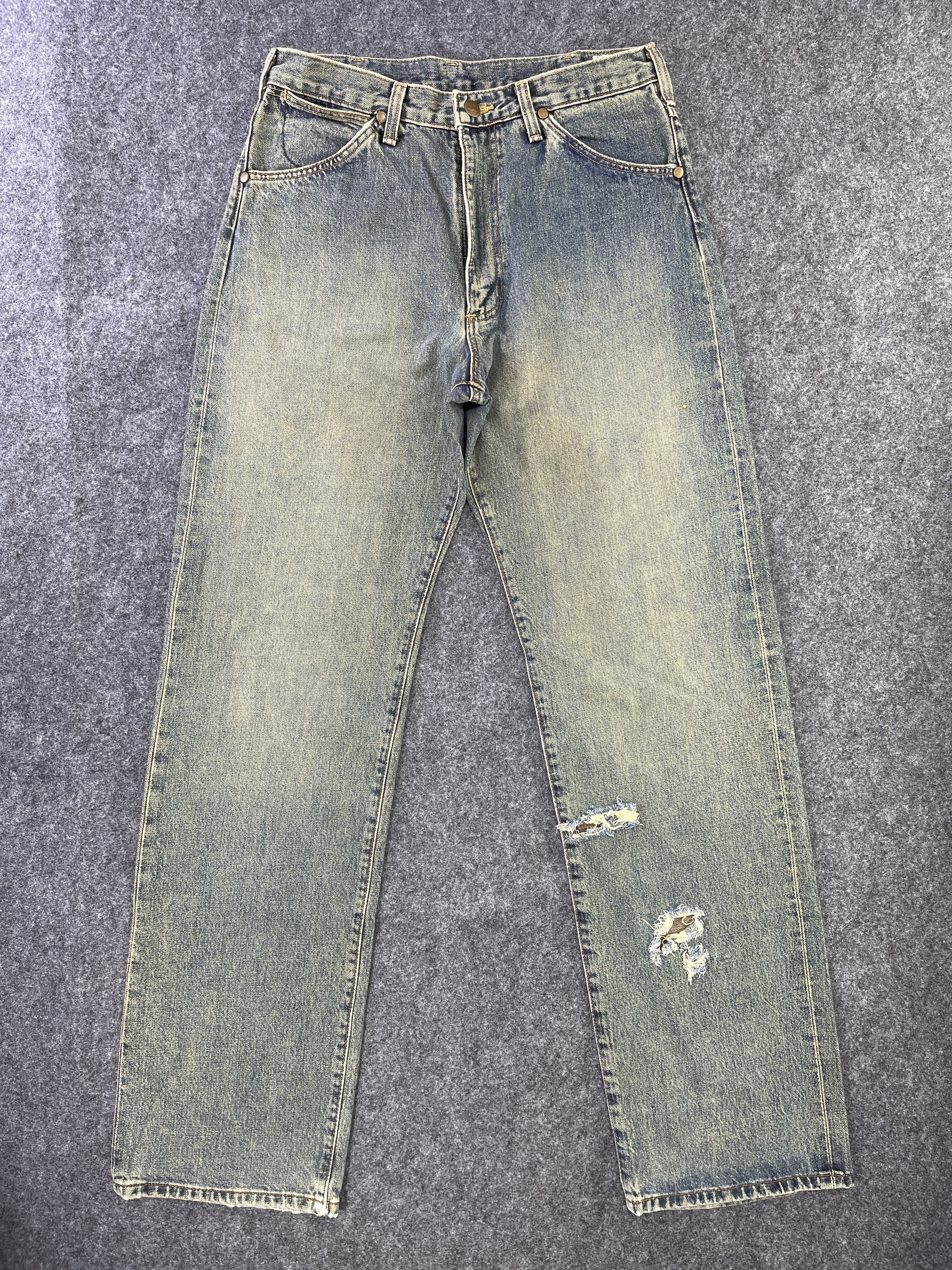 Vintage Vintage 90s Wrangler Selvedge Jeans Rusty Denim J958 | Grailed