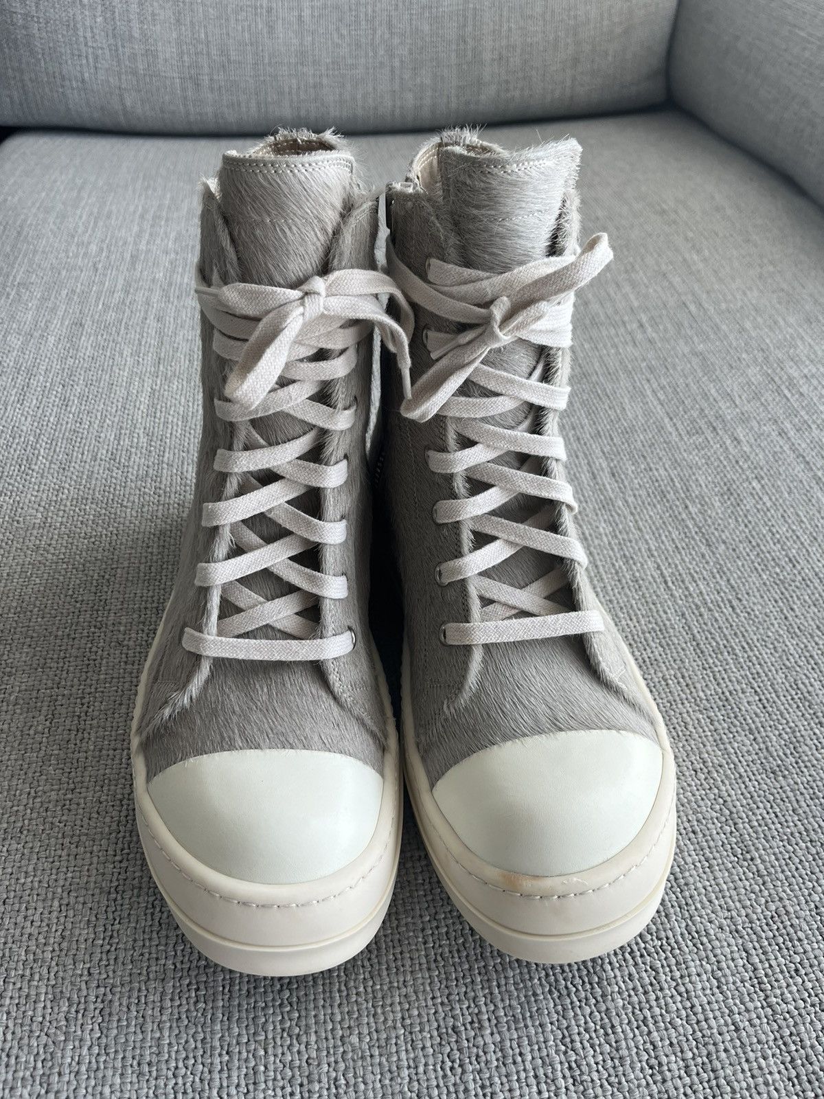 Rick Owens Rick Owens Pony Hair Ramone High | Grailed