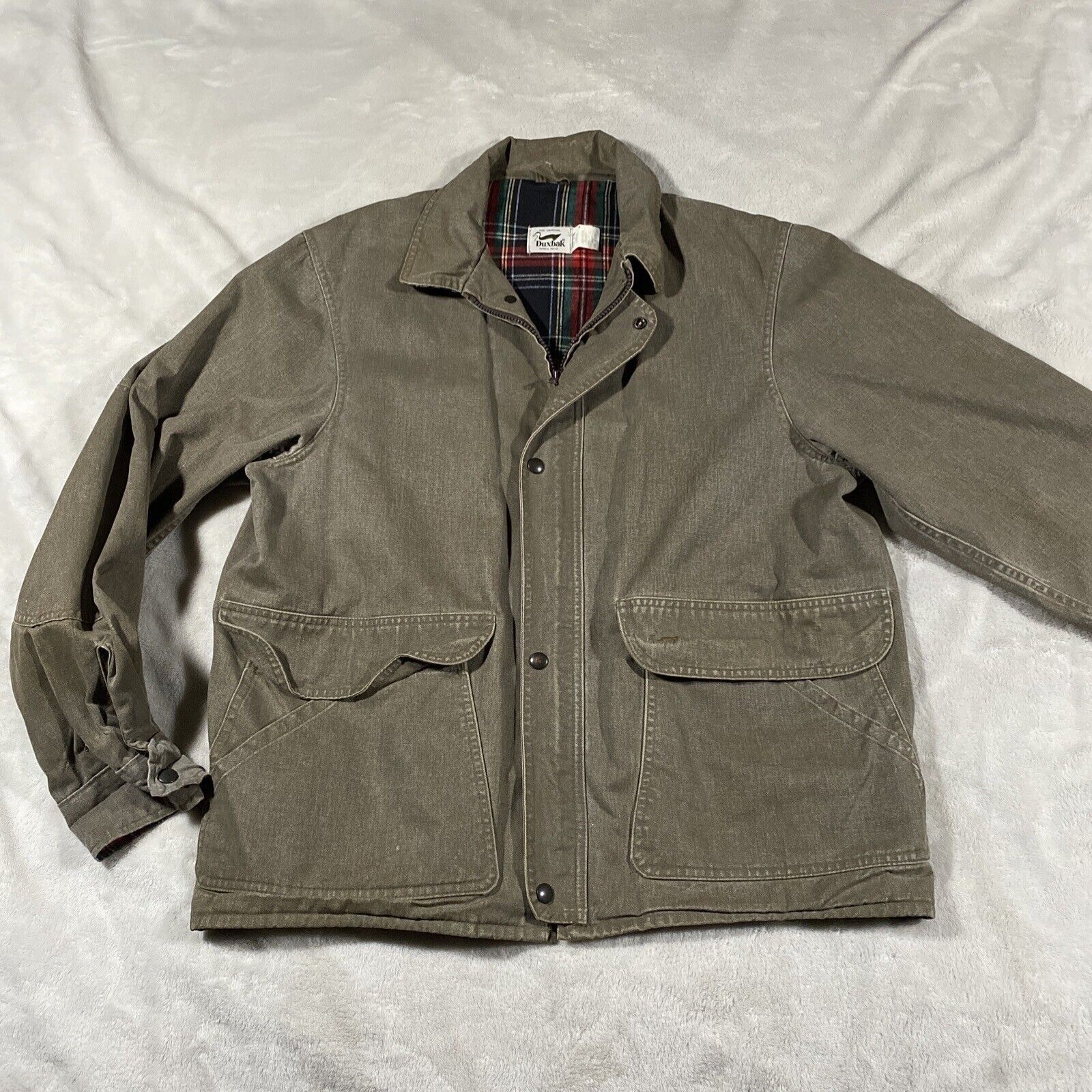 Vintage DUXBAK VTG Cotton Canvas Duck Hunting Coat Jacket With Game ...