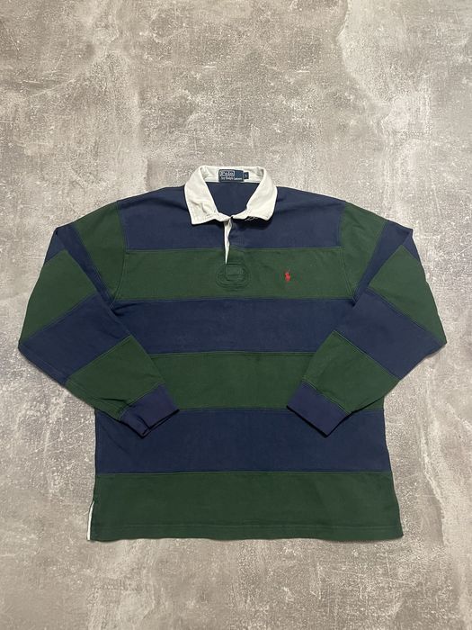 Polo Ralph Lauren Vintage Polo Ralph Lauren Striped Rugby Long Sleeve | Grailed