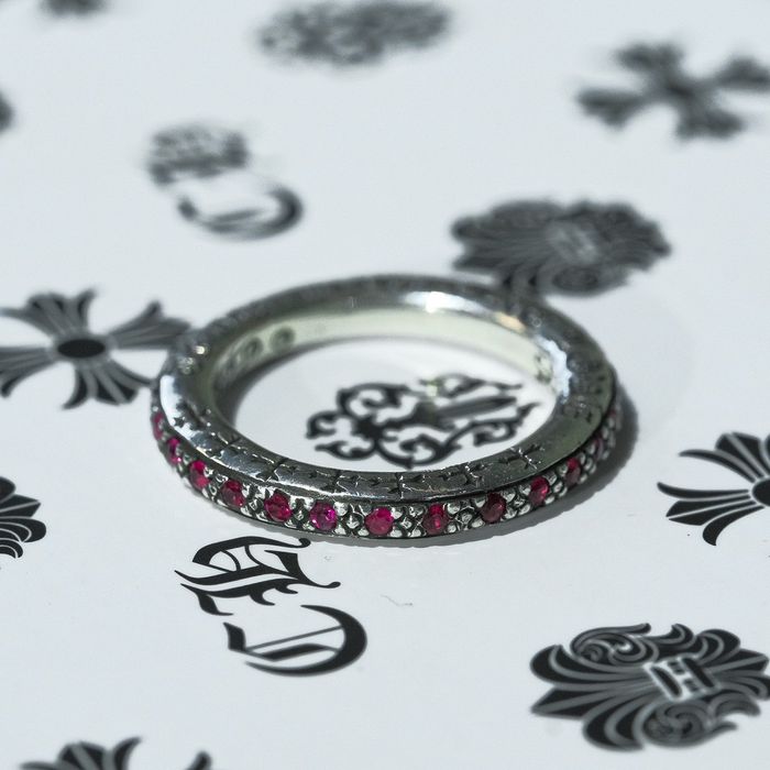 Chrome Hearts CHROME HEARTS NTFL - RUBY PAVED RING | Grailed