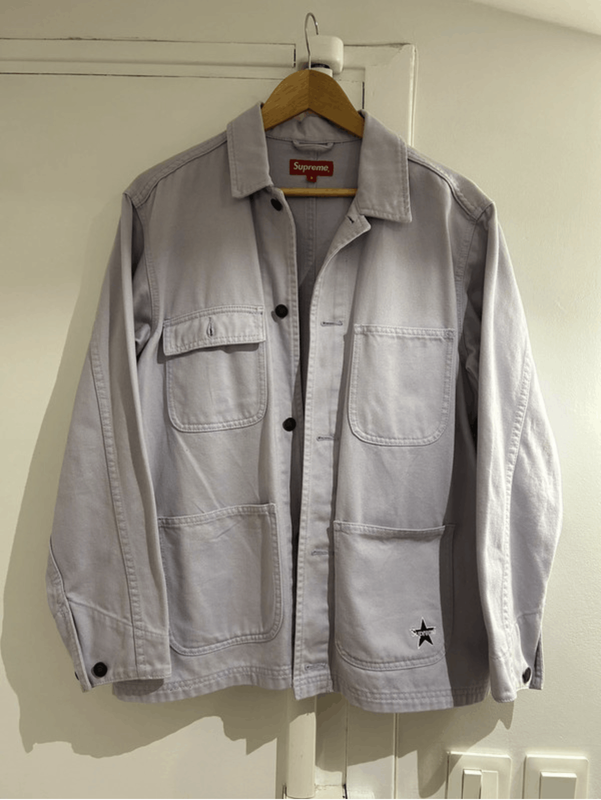 Supreme SUPREME Work Jacket Field Denim Canvas Coat Grey | Grailed
