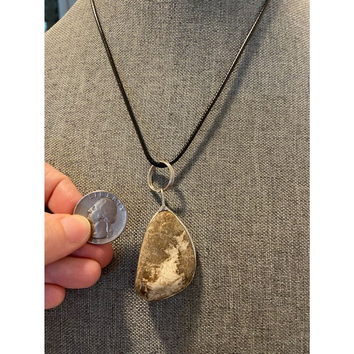 Generic Stone pendant necklace | Grailed