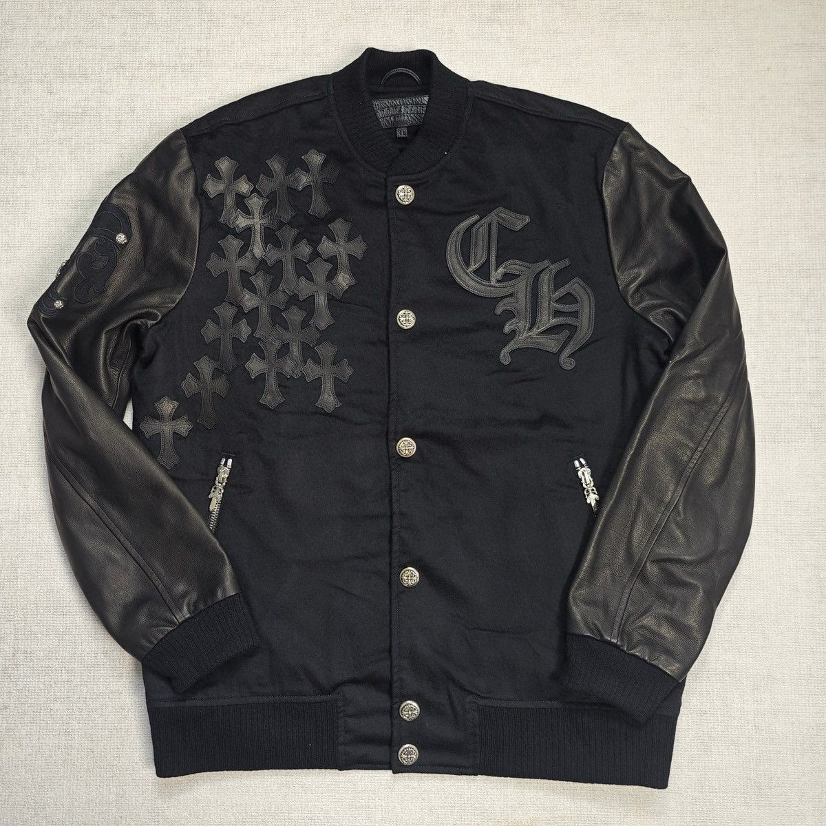 Chrome Hearts Chrome Hearts Cross Patch Bomber Jacket | Grailed
