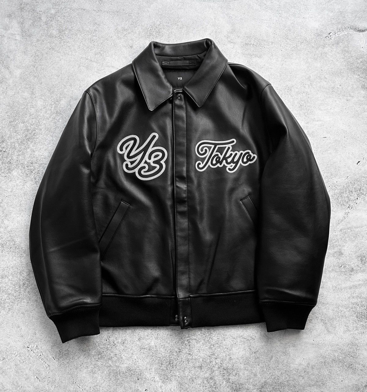 Adidas × Y-3 × Yohji Yamamoto Y-3 Tokyo Vegan Leather Bomber Jacket ...