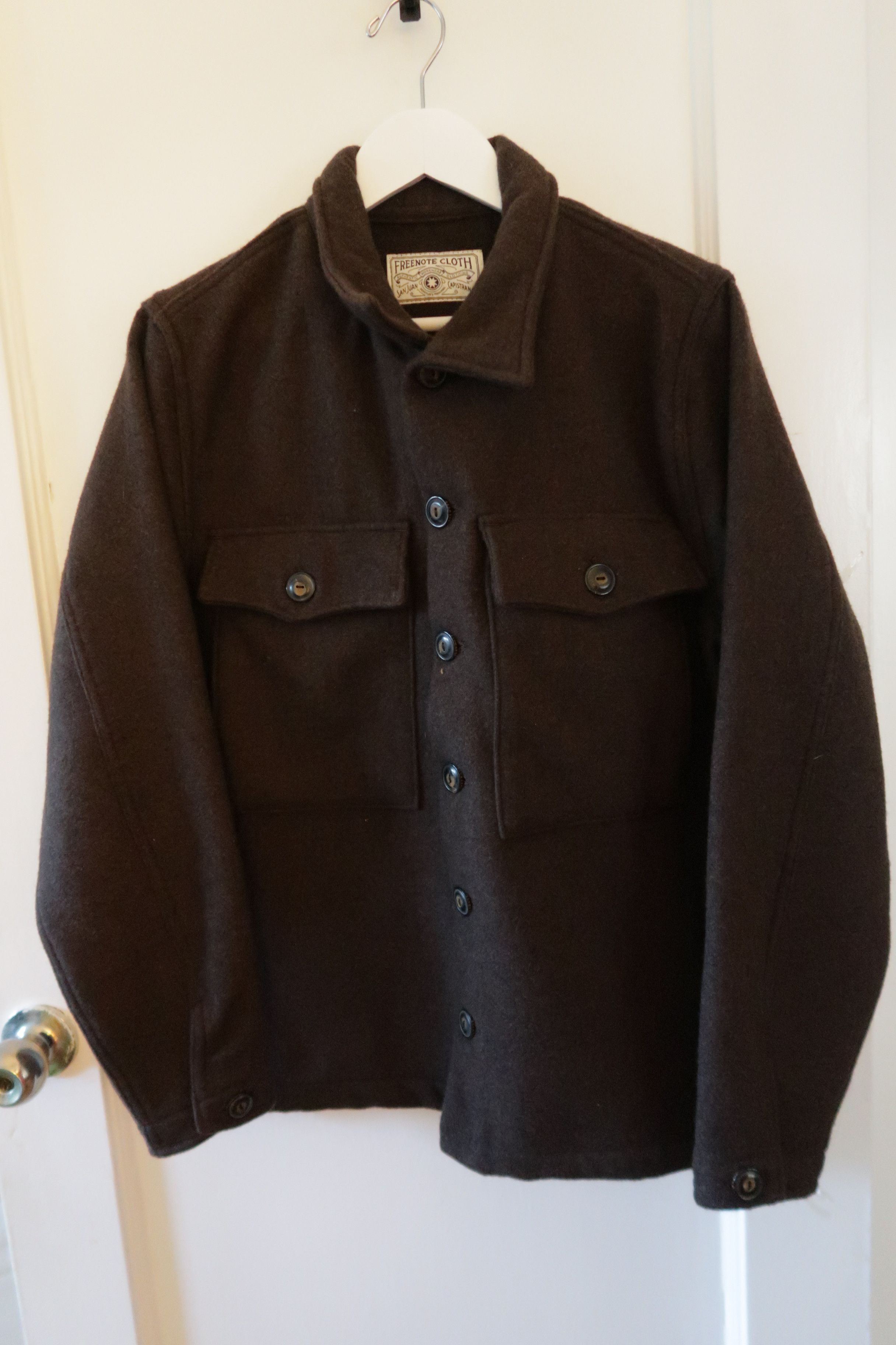 Freenote × Freenote Cloth Midway CPO Wool Brown sz. Medium | Grailed