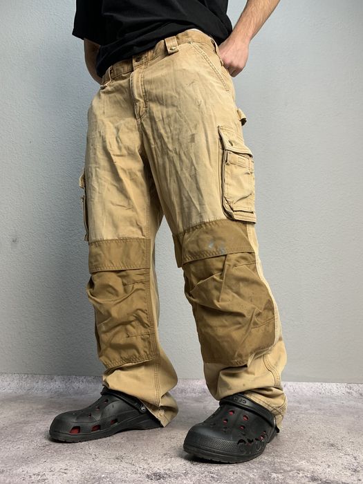 Vintage Vintage Double Knee Carhartt Wip Cargo Pants Y2K faded multi | Grailed