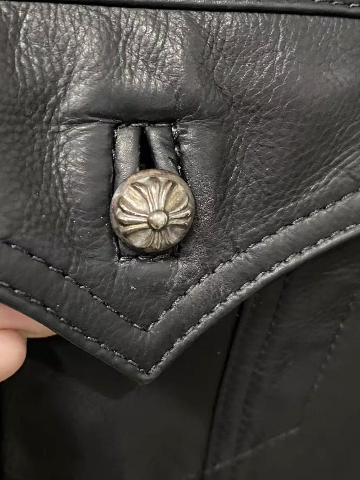 Chrome Hearts Chrome hearts leather jacket | Grailed