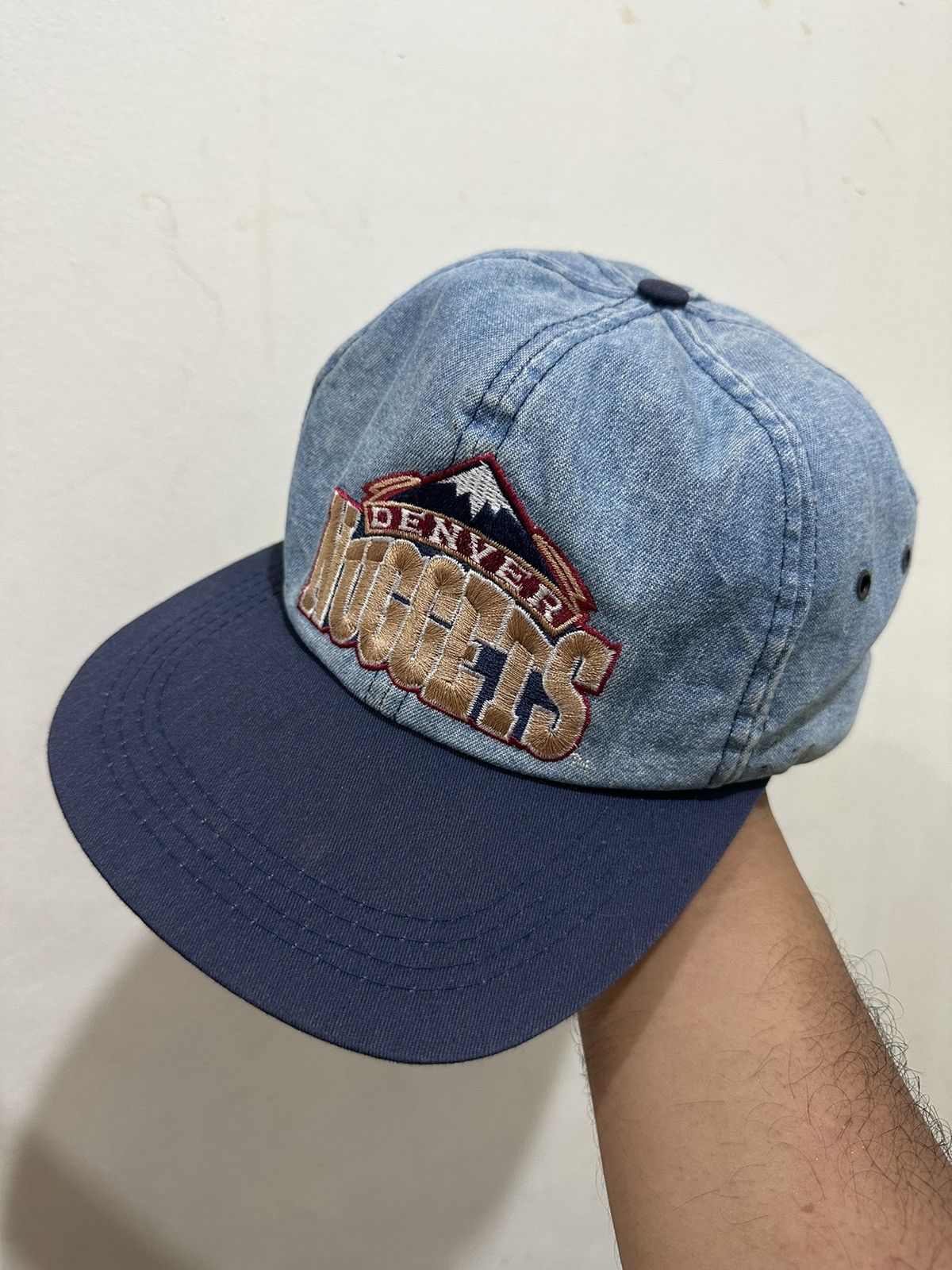 NBA × Vintage VTG 90’s Denver Nuggets Retro Denim Hat | Grailed